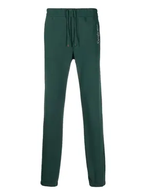 Saint Laurent Logo-embroidered Drawstring Track Pants - Green
