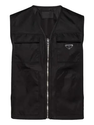 Prada Re-nylon Cargo Vest - Black