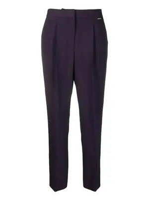 BOSS Pleated Tailored Trousers - Purple