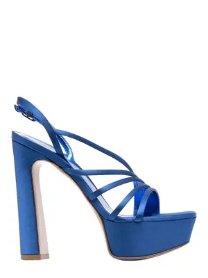 LE SILLA Scarlet Platform-sole Sandals - Blue