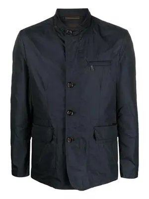 MOORER Moorer Single-Breasted Jacket Blue