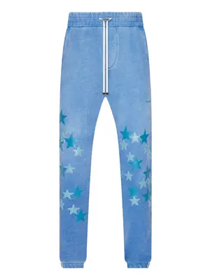 Amiri Star-patch Cotton Track Pants - Blue