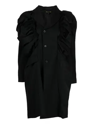 Comme Des Garçons Asymmetric Oversized Blazer - Black
