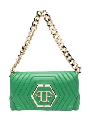 Philipp Plein Matelassé Hexagon Shoulder Bag - Green