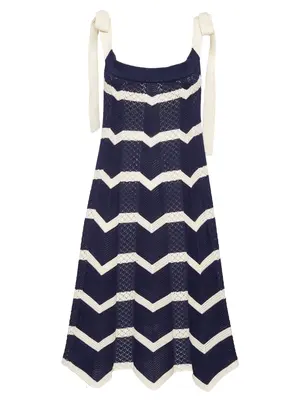 LA DOUBLEJ La DoubleJ Chevron Knitted Dress