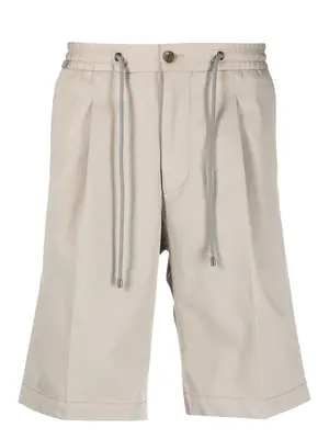 Corneliani Drawstring-waist Chino Shorts - Neutrals