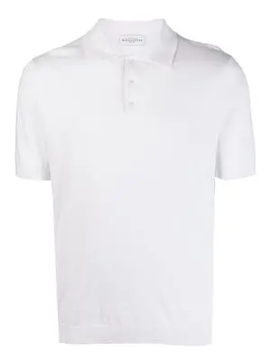 BALLANTYNE Short-sleeve Cotton Polo Shirt - White