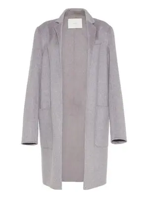 Adam Lippes Gina Open-front Cashmere Coat - Grey