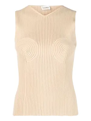 NANUSHKA Nanushka Shaped-Bustier Knitted Top