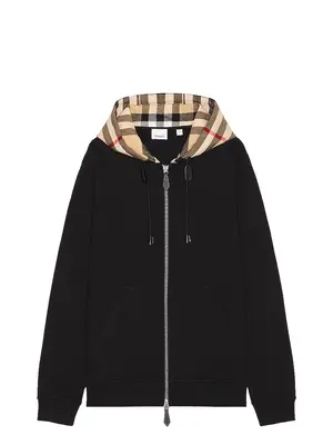 Burberry Samuel Zip Hoodie - Black