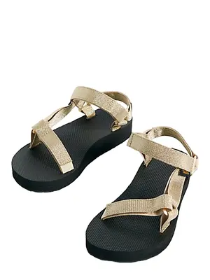 Teva Midform Universal Sandals Metallic Champagne