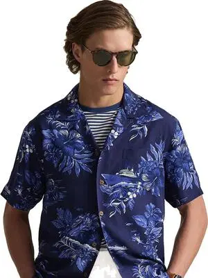 Ralph Lauren Classic Fit Tropical-print Camp Shirt - Uncharted Territory
