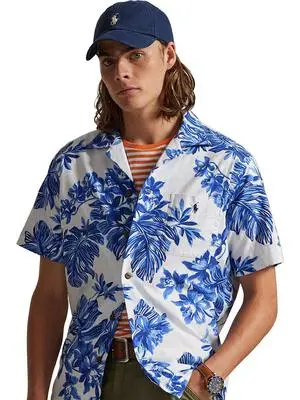 Ralph Lauren Classic Fit Tropical-print Camp Shirt - White Tropical