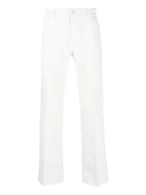 COURREGES Bootcut Twill Tailored Trousers - White