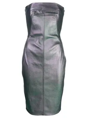 Rick Owens Iridescent Bustier Minidress - Purple