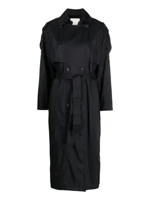 Moncler Deva Belted Trench Coat - Black