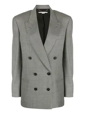 Stella McCartney Peak-lapels Double-breasted Blazer - Black