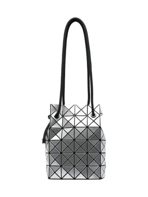 Issey Miyake Geometric-panelled Wring Bucket Bag - Silver
