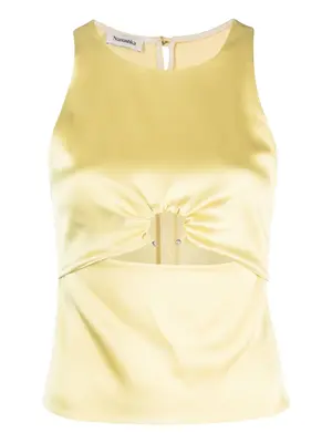 Nanushka Cut-out Sleeveless Top - Yellow