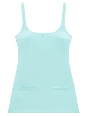 COURREGES Trapeze Mini Dress - Blue