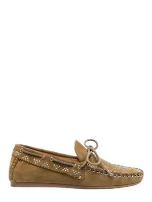 Isabel Marant Étoile ISABEL MARANT Freen Studded Loafers Neutrals