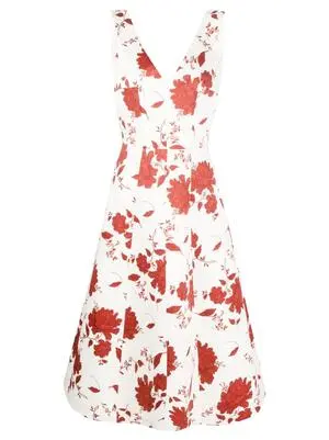 EMILIA WICKSTEAD Petrova Floral-print Midi Dress
