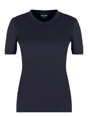 Giorgio Armani Short-sleeved Cashmere Jumper - Blue / Navy