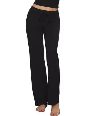 SKIMS Stretch Cotton Sleep Pants - Soot