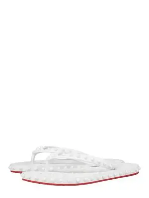 CHRISTIAN LOUBOUTIN Christian Louboutin Super Loubi Flip Flop White