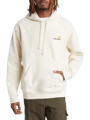 Carhartt Work In Progress Carhartt Work In Progress Embroidered Logo Hoodie Natural
