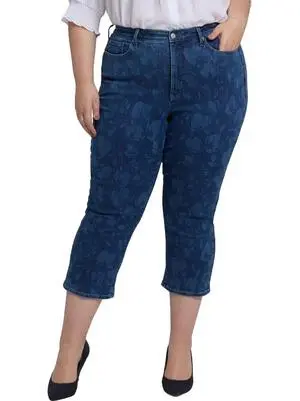 NYDJ Joni High Waist Relaxed Capri Jeans - Indigo Bellafontaine