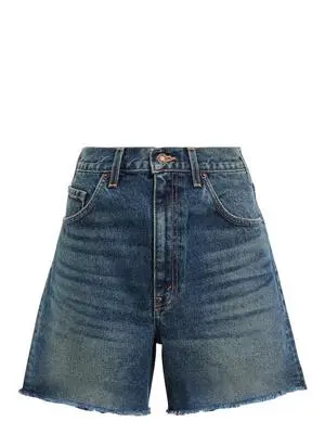NILI LOTAN Yoann Denim Shorts - Blue