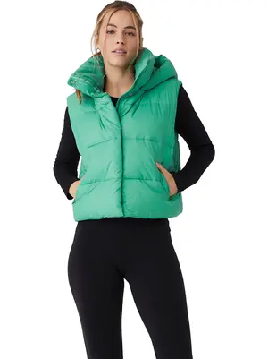 Alo Yoga Gold Rush Puffer Vest Lettuce