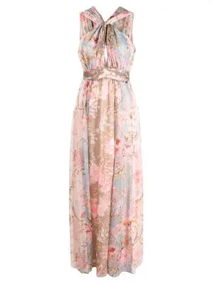 Liu Jo Floral-print Halterneck Maxi Dress - Pink