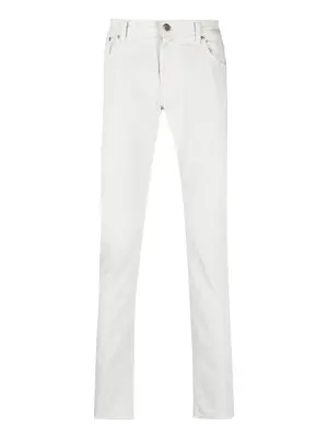 Corneliani Low-rise Skinny Trousers - Grey