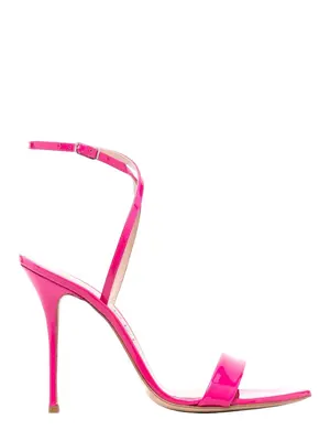 Casadei Scarlet Tiffany 100mm Leather Sandals - Pink