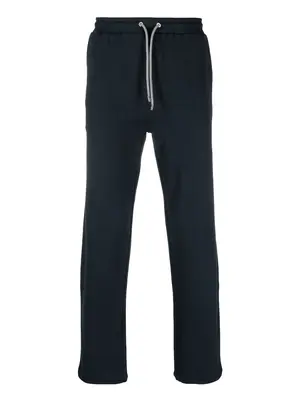 Corneliani Drawstring Cotton Track Pants - Blue