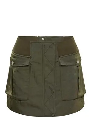 DION LEE Fitted Military Miniskirt