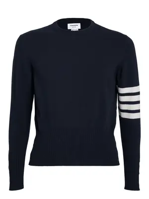 Thom Browne Cashmere 4-bar Sweater - Navy