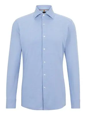 BOSS Cotton-blend Shirt - Blue