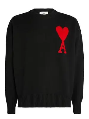 Ami De Coeur Virgin Wool Sweater - Black