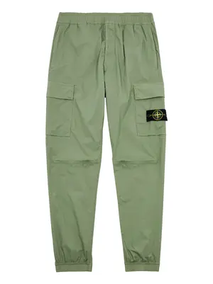 Stone Island Stone Island Stretch-Cotton Cargo Trousers Khaki