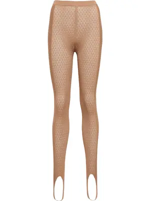 Khaite Lace Stirrup Leggings - White