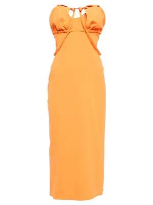 Jacquemus La Robe Bikini Cotton-blend Midi Dress - Orange