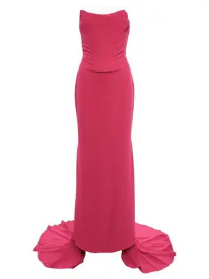 Giuseppe Di Morabito Strapless Crêpe Gown - Pink