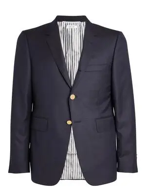 Thom Browne Wool Blazer - Navy