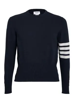 Thom Browne Cashmere 4-Bar Sweater Navy