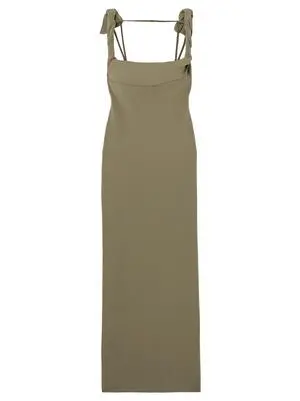 Jacquemus Open-back Stretch-knit Maxi Dress - Green