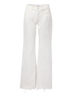 ANINE BING Hugh High-rise Straight-leg Jeans - Ivory