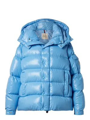 Moncler Moncler Maya Quilted Shell Down Jacket Blue